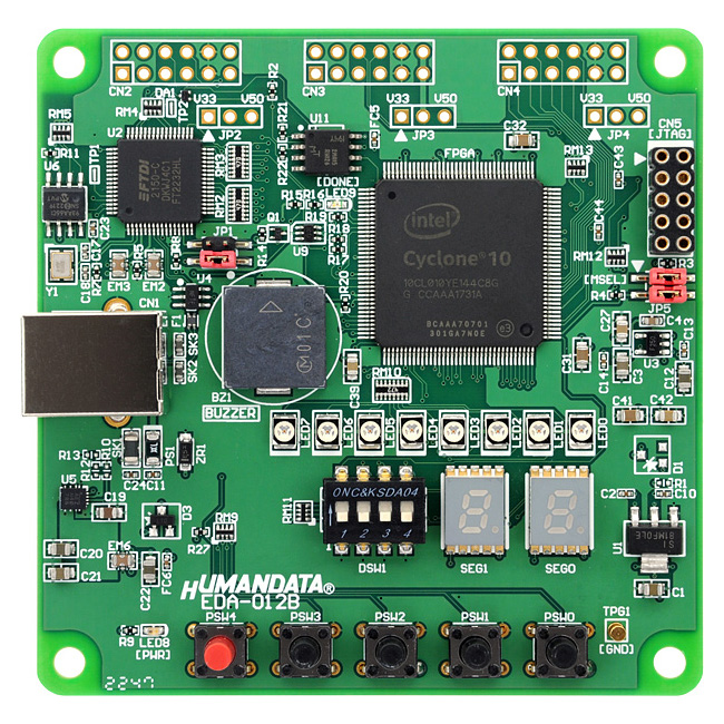 EDA-012 FPGAトレーナ | (有)ヒューマンデータ | ECN | トランジスタ技術 | CQ出版社 #組み込み #技術 #工学